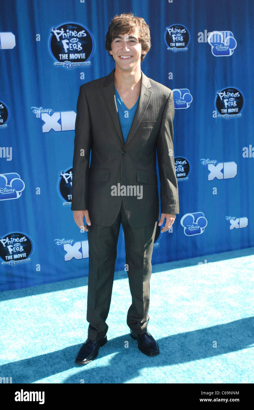Vincent Martella at arrivals for PHINEAS AND FERB: ACROSS THE 2nd ...