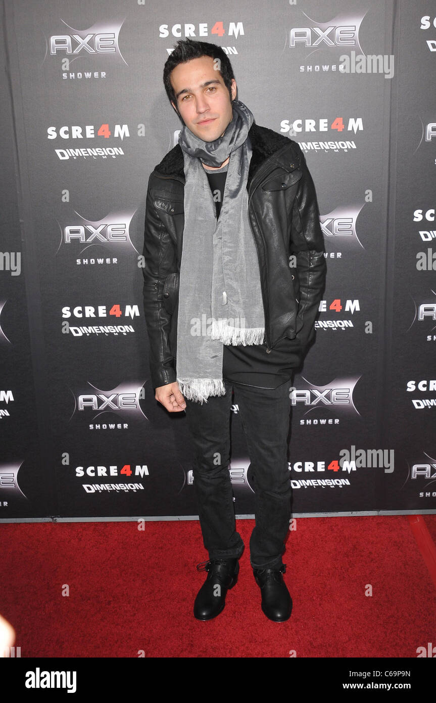 Pete Wentz at arrivals for SCREAM 4 Premiere, Grauman's Chinese Theatre ...