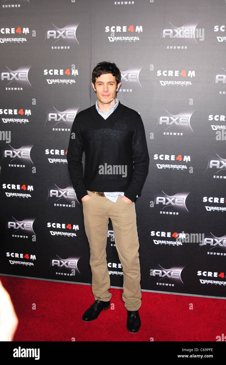 Adam Brody at arrivals for SCREAM 4 Premiere, Grauman's Chinese Theatre ...