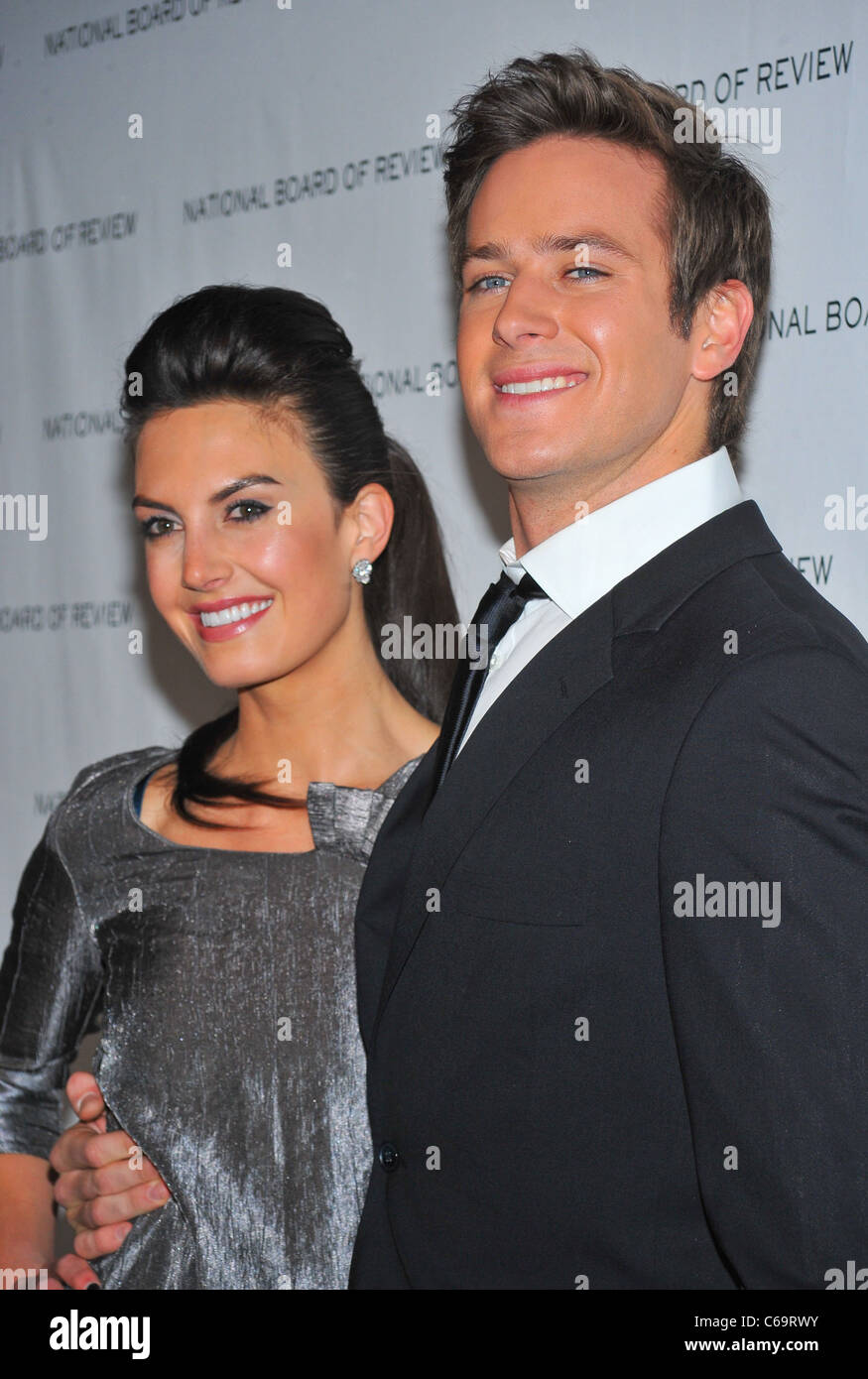 Armie Hammer, Elizabeth Chambers at arrivals for The National Board of ...