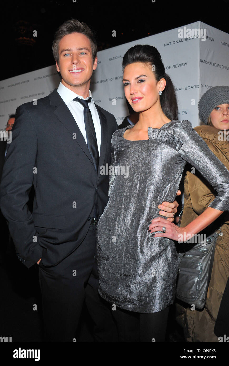 Armie Hammer, Elizabeth Chambers at arrivals for The National Board of ...