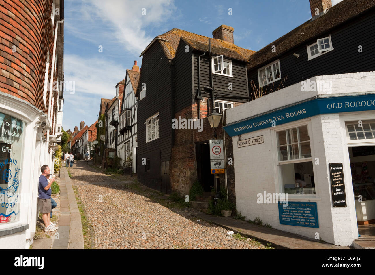 Mermaid Street, Rye, East Sussex, England, UK Stock Photo - Alamy