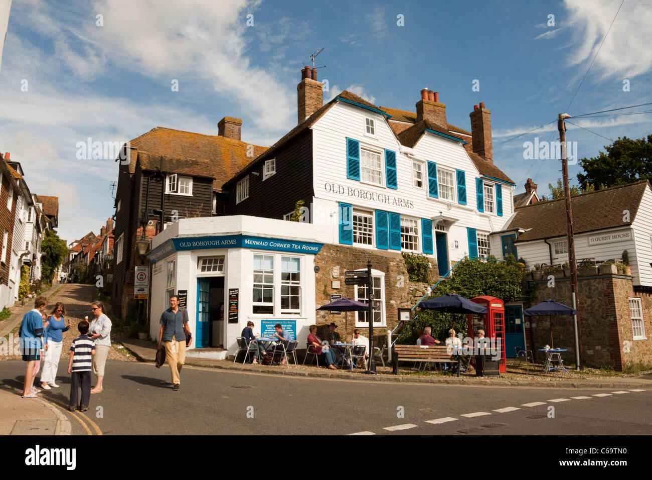 Mermaid Corner Tea Rooms and Old Borough Arms hotel, Rye, East Sussex ...