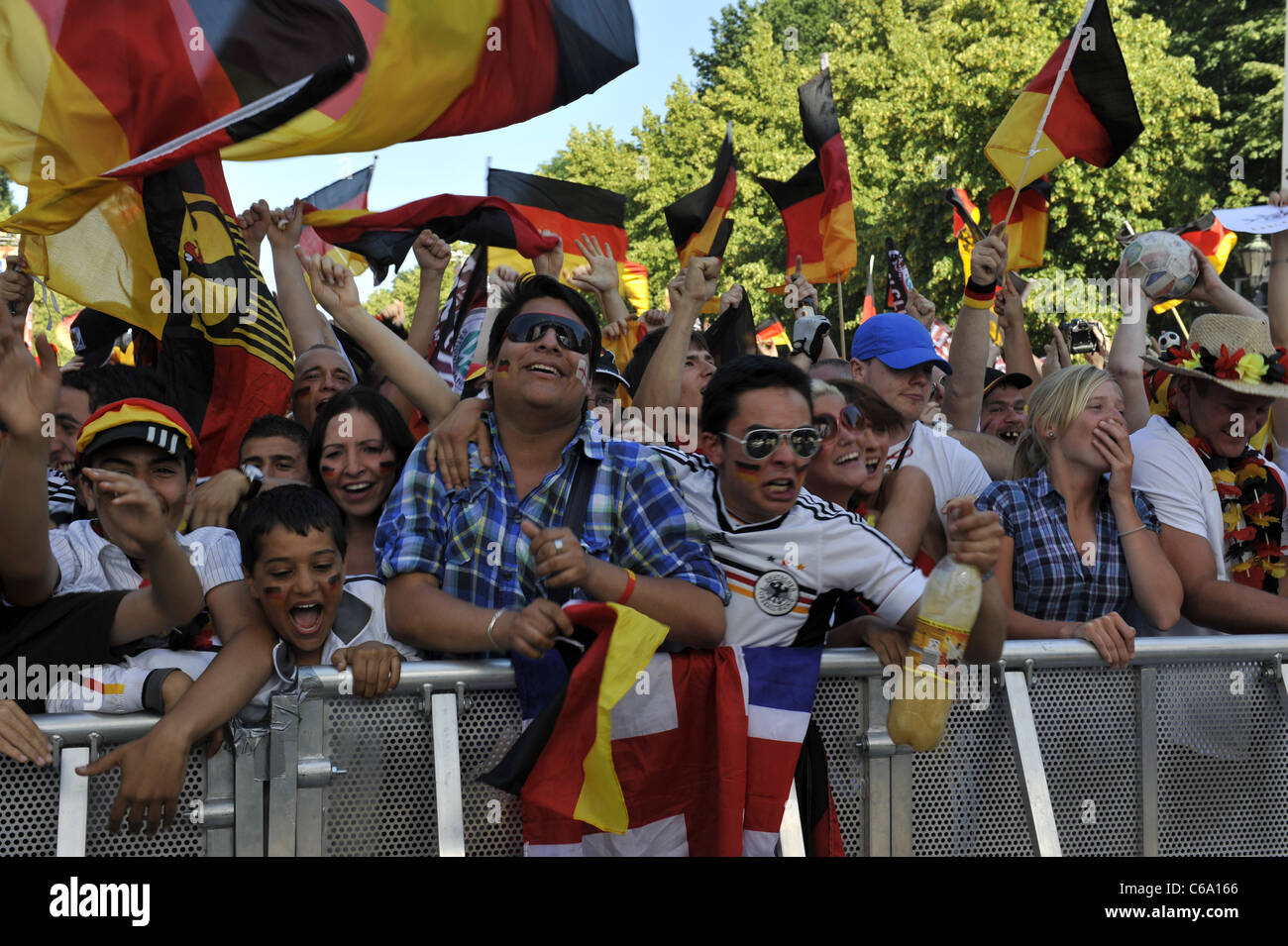 International FIFA Fan Fest at the Fanmeile on Strasse des 17. Juni ...