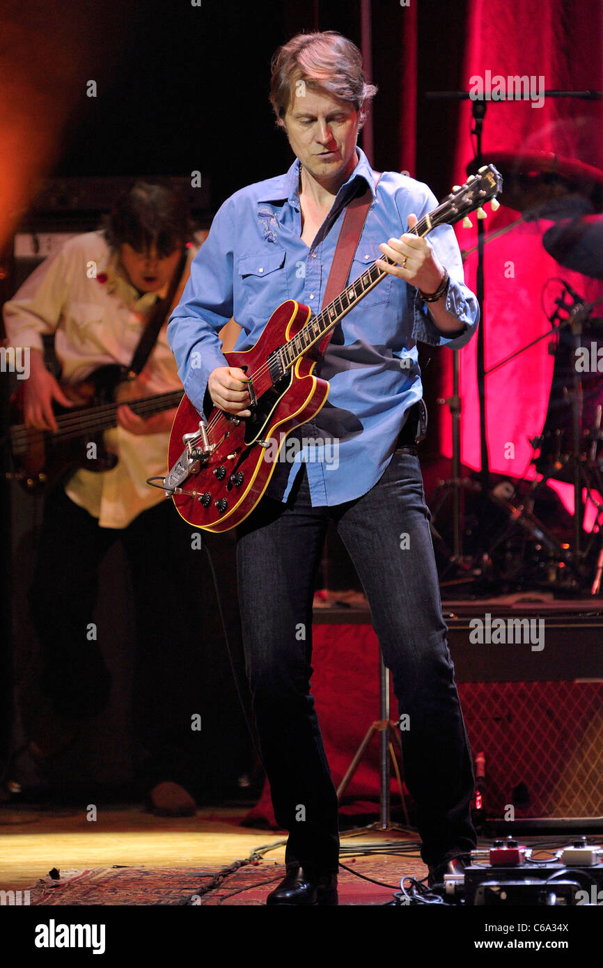 Jim Cuddy of Canadian pop and country rock band 'Blue Rodeo' performing ...