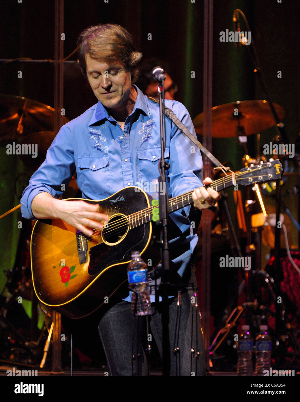 Jim Cuddy of Canadian pop and country rock band 'Blue Rodeo' performing ...