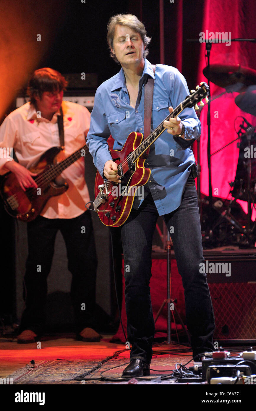 Jim Cuddy of Canadian pop and country rock band 'Blue Rodeo' performing ...
