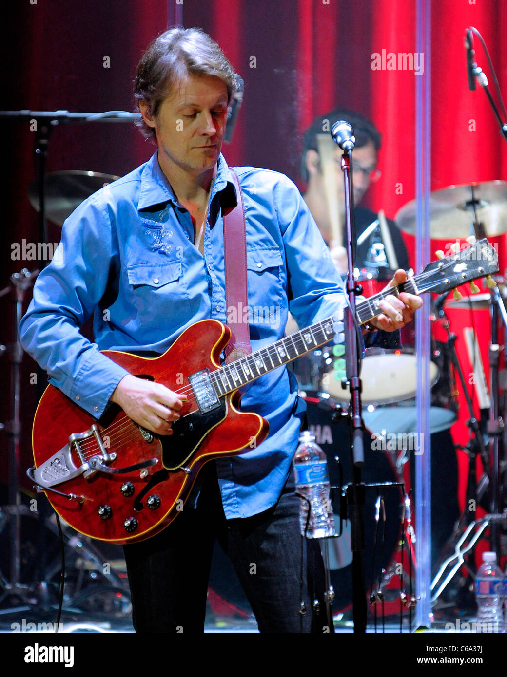 Jim Cuddy of Canadian pop and country rock band 'Blue Rodeo' performing ...