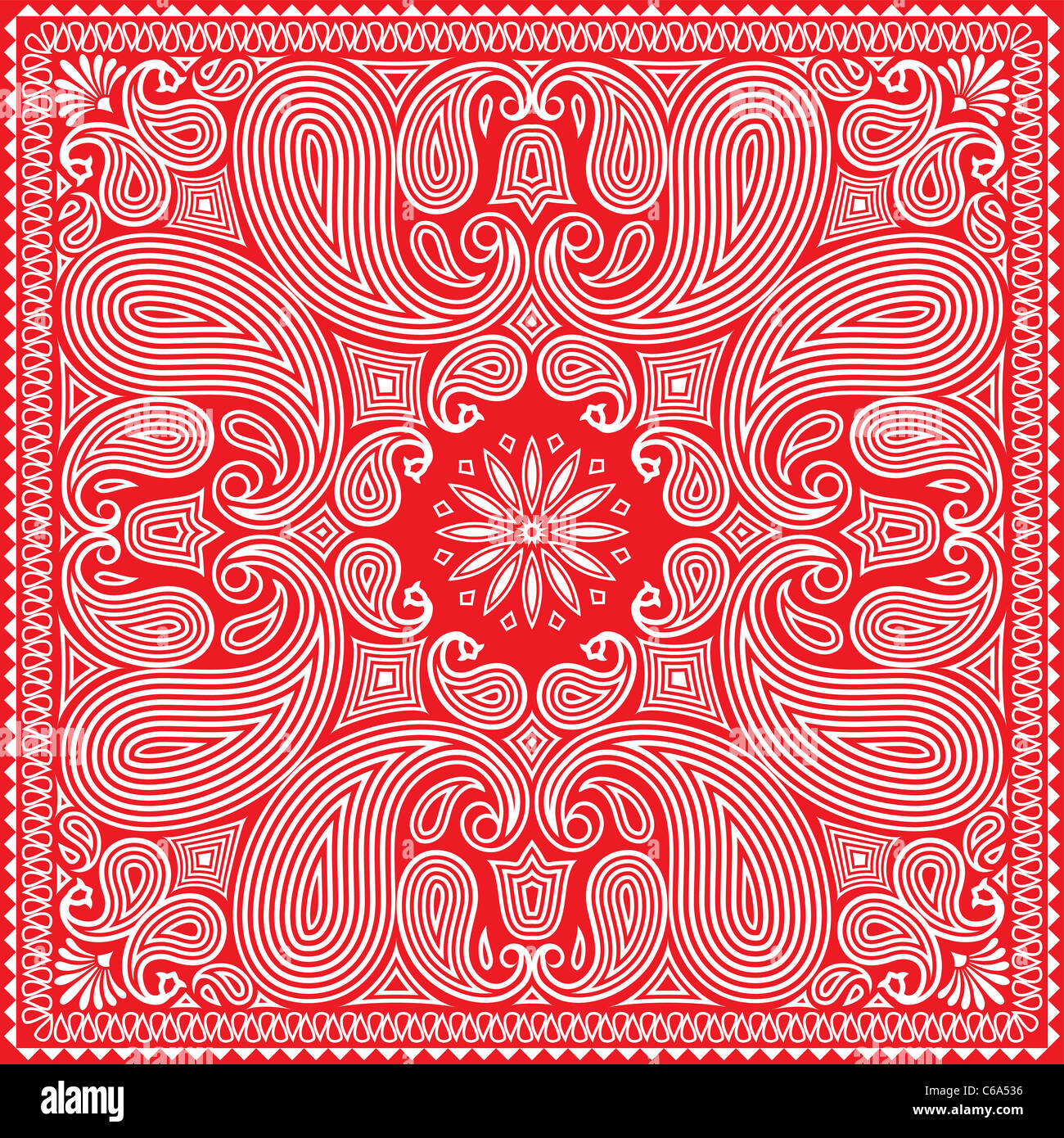 Red Bandana Design Stock Photo - Alamy