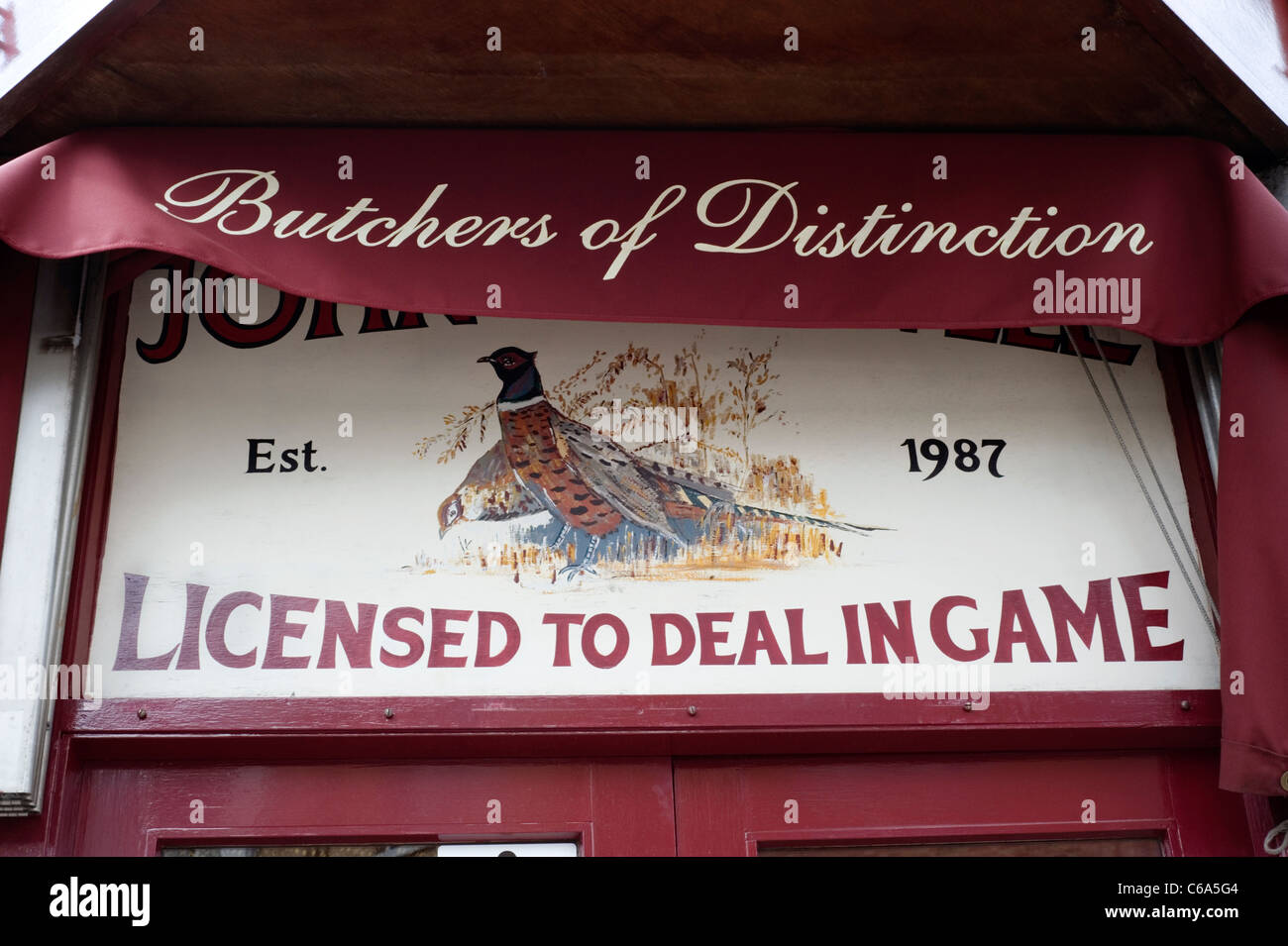 Butchers shop sign hi-res stock photography and images - Alamy