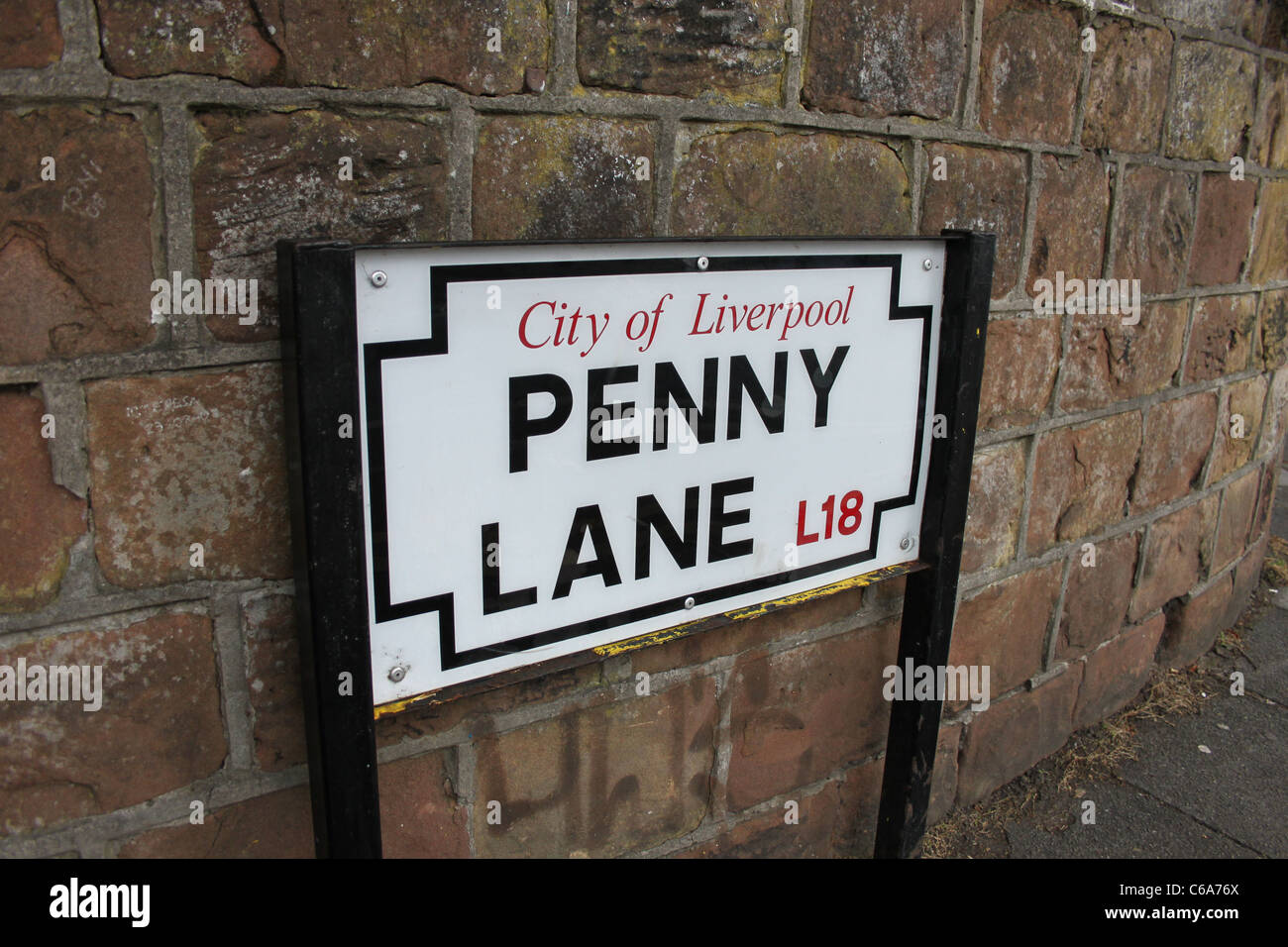 Penny Lane Road Sign High Resolution Stock Photography and Images - Alamy