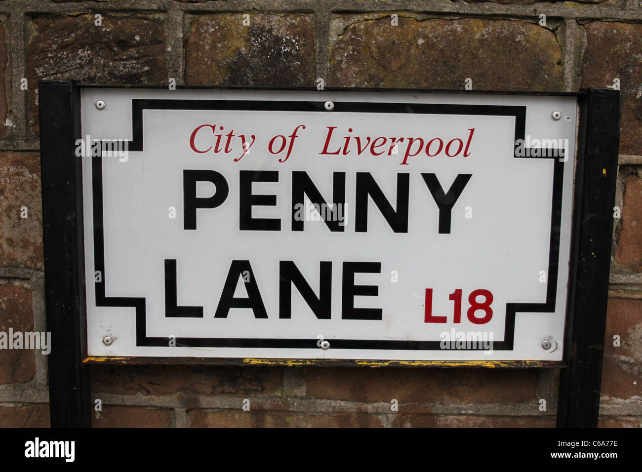 Penny lane road sign hi-res stock photography and images - Alamy