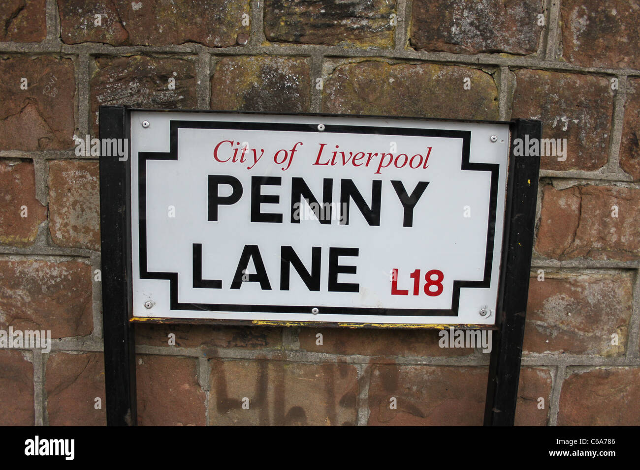 Penny lane road sign in hi-res stock photography and images - Alamy