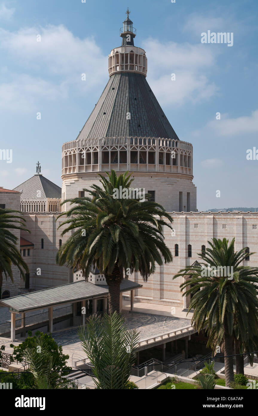 the basilica of annunciation. Nazareth. Israel Stock Photo - Alamy