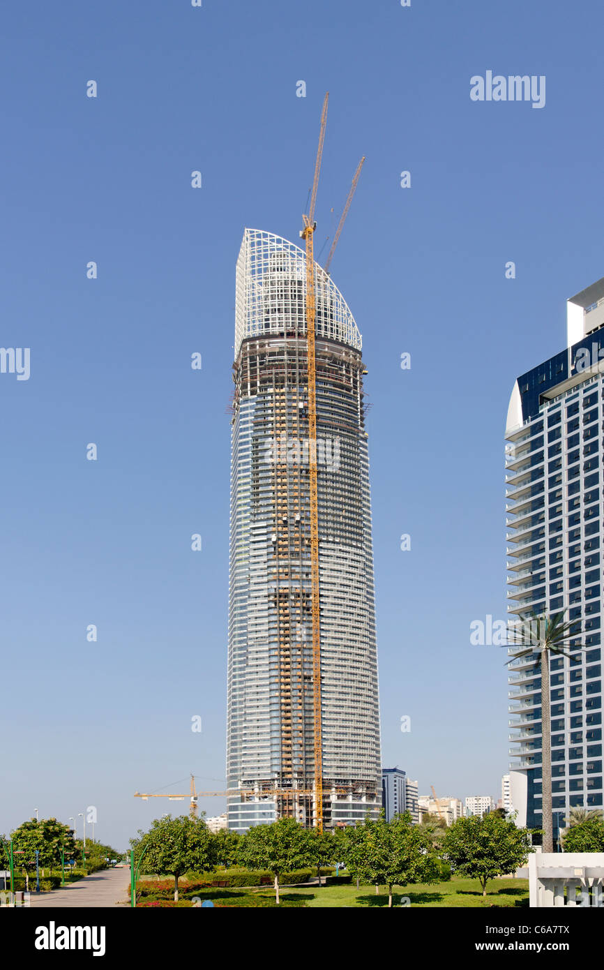 High-rise building, office building under construction, Al Hosn, Abu ...