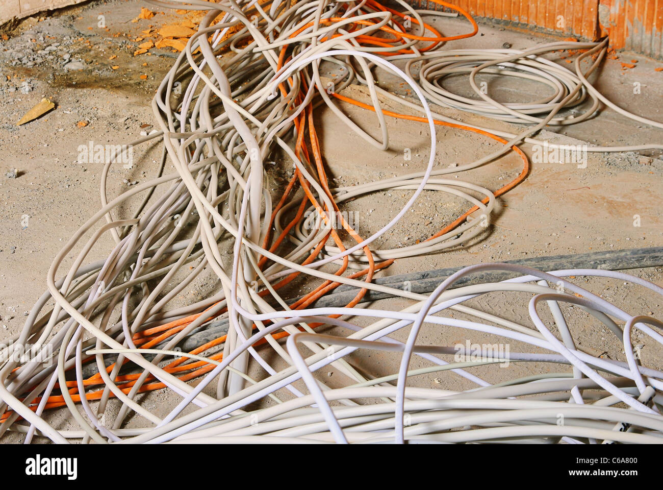 Elektroinstallation - electrical installation 01 Stock Photo - Alamy