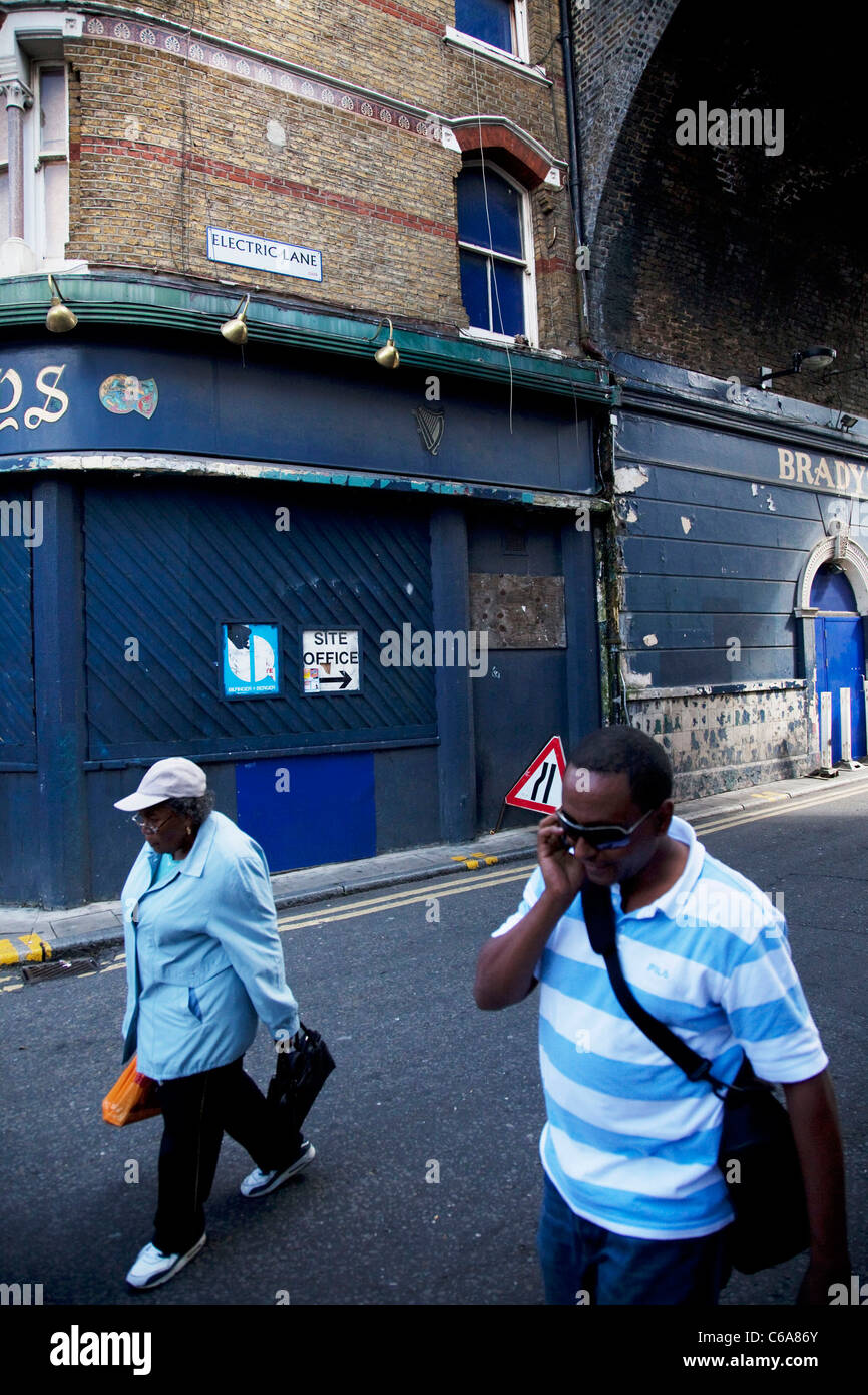 Street scene in Brixton, a multicultural area in South London. Known ...