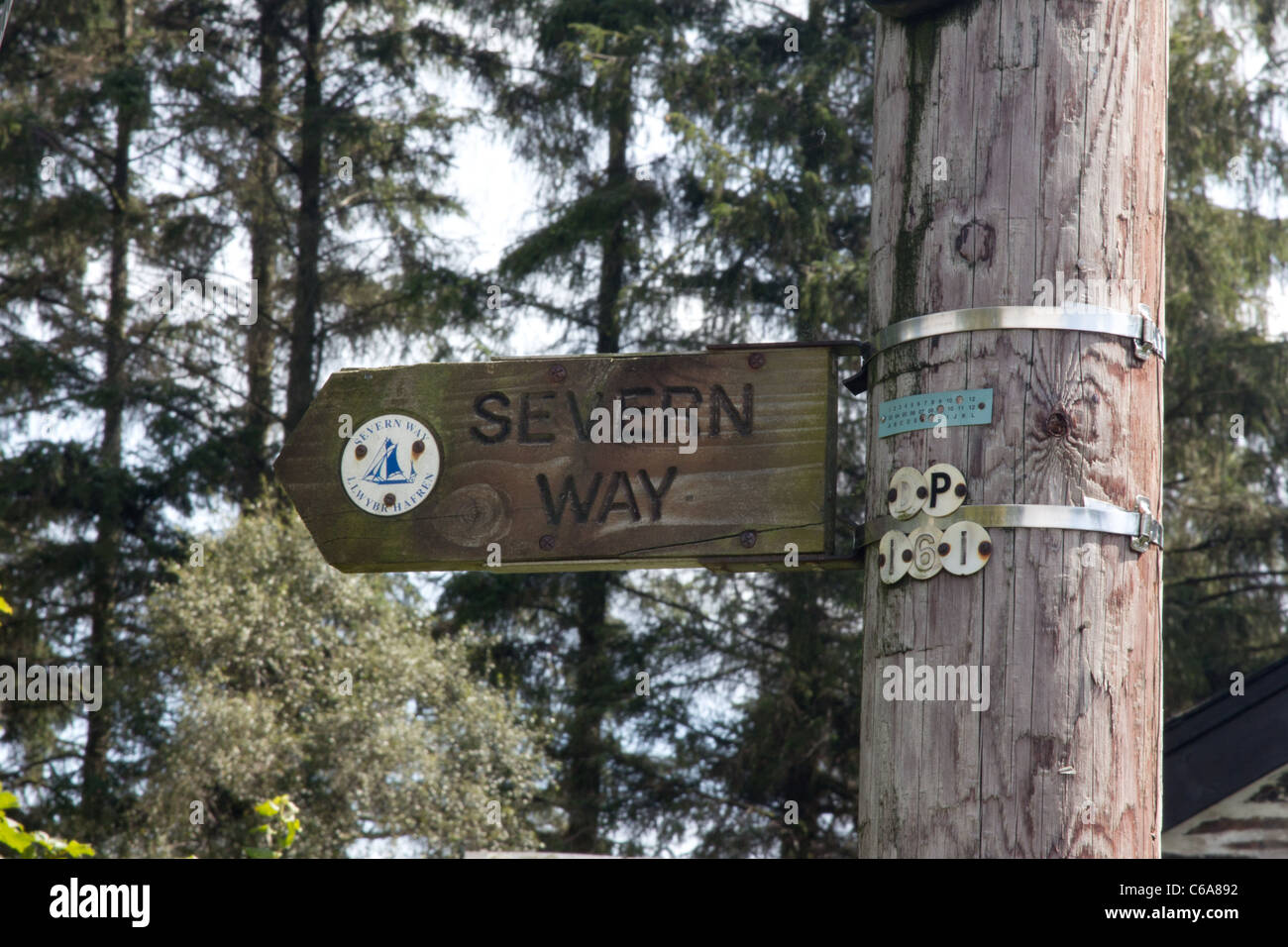Severn Way, waymarker Stock Photo - Alamy