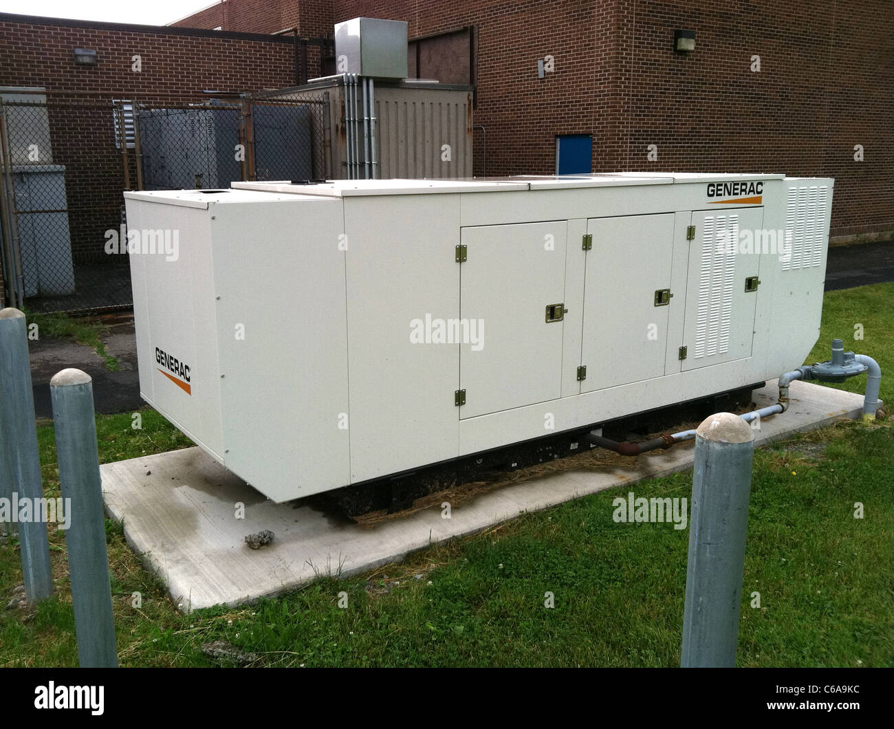 Natural gas powered generator Stock Photo - Alamy