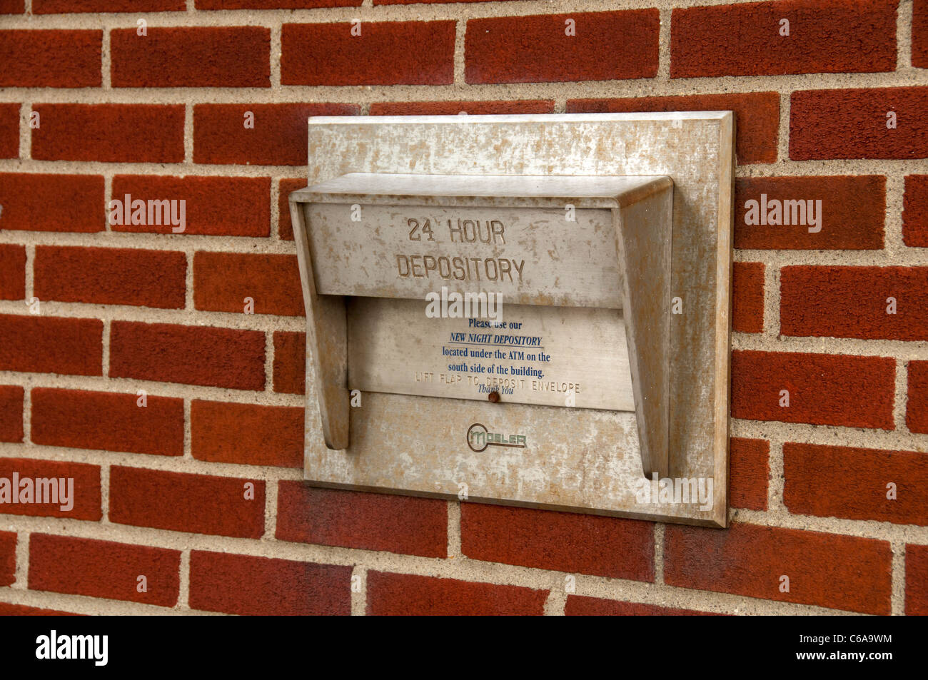 24 hour bank depository Stock Photo - Alamy