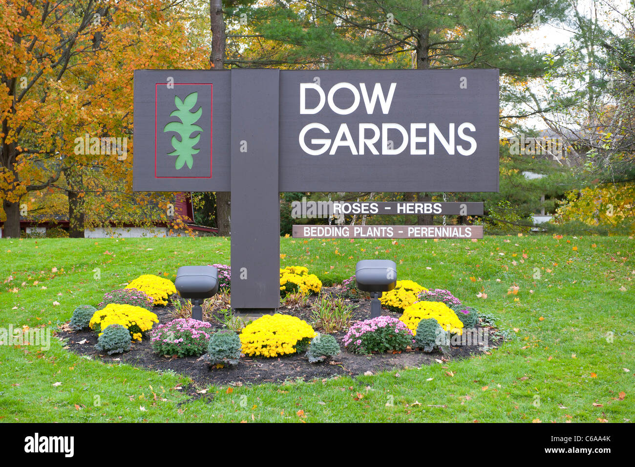 Dow Gardens Midland Michigan popular tourist attraction Stock Photo - Alamy