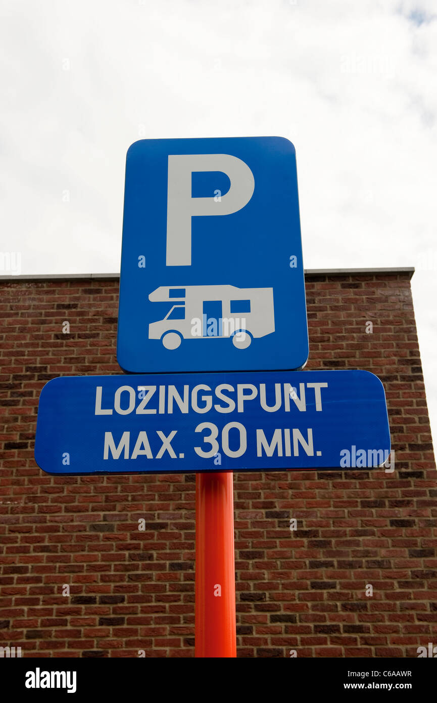 Motorhome service point Hasselt Belgie Belgium Europe Stock Photo - Alamy