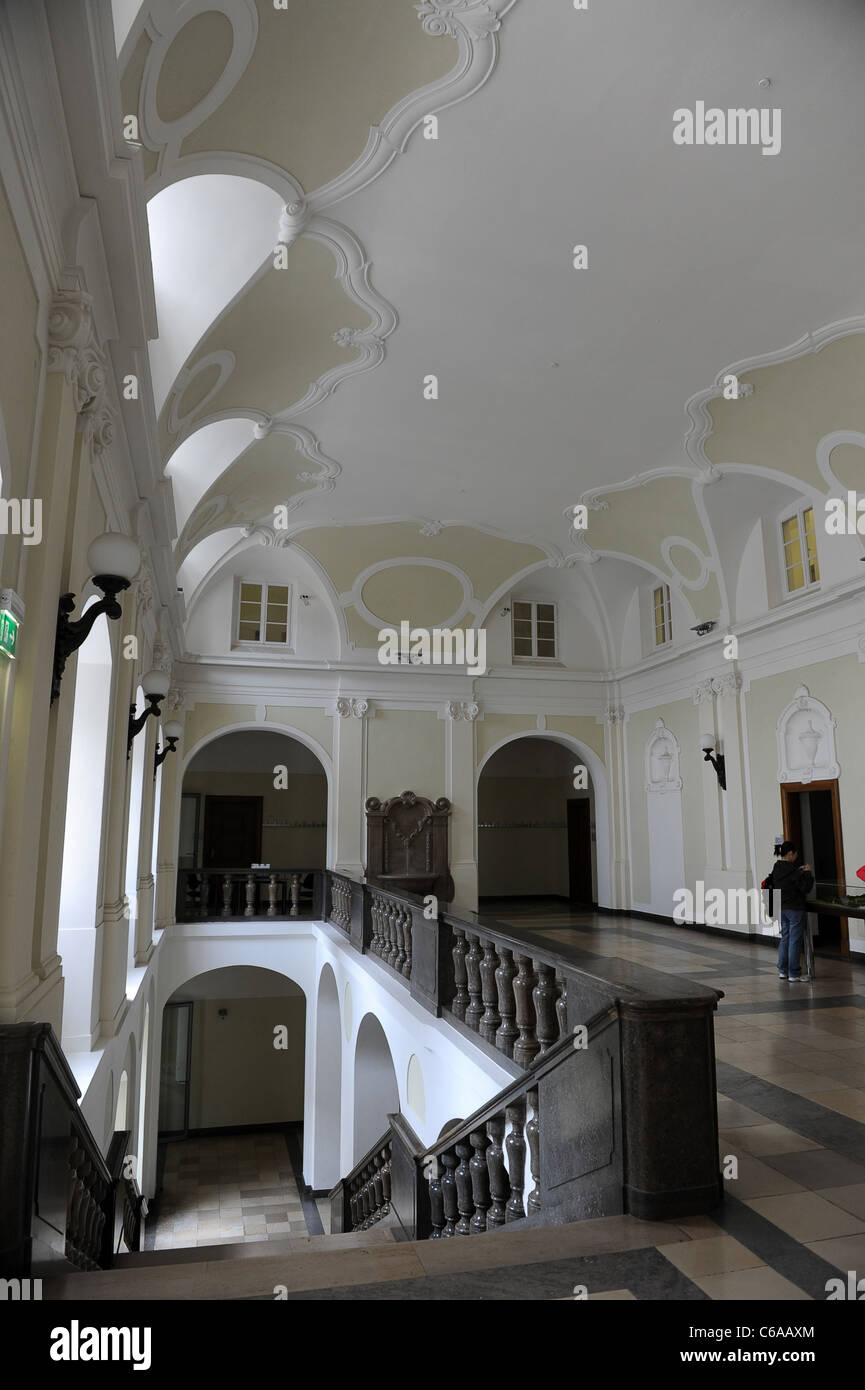 Interior of the Rathaus Heidelberg Baden-Württemberg Germany ...