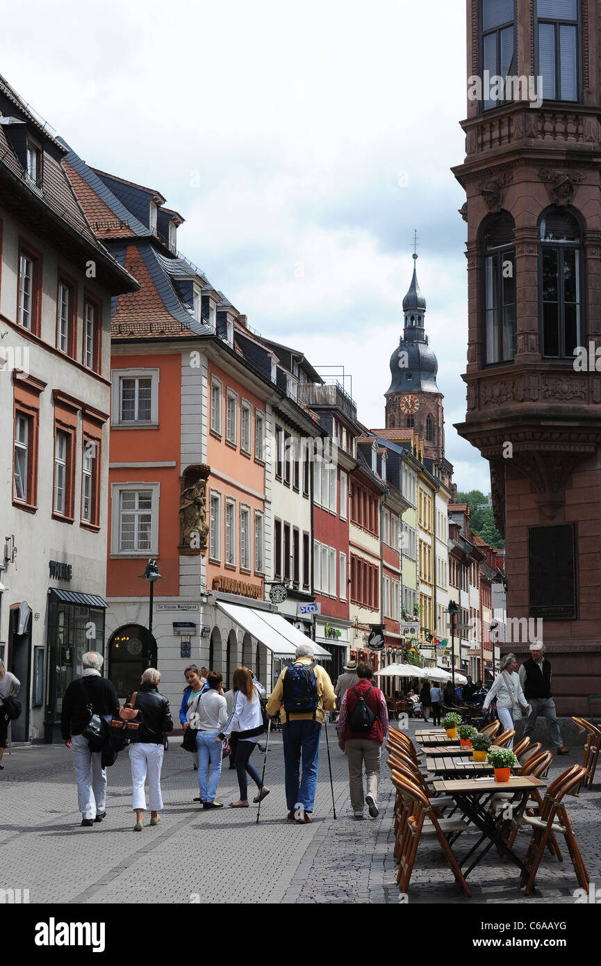 Heidelberg city centre Baden-Württemberg Germany Deutschland Stock ...