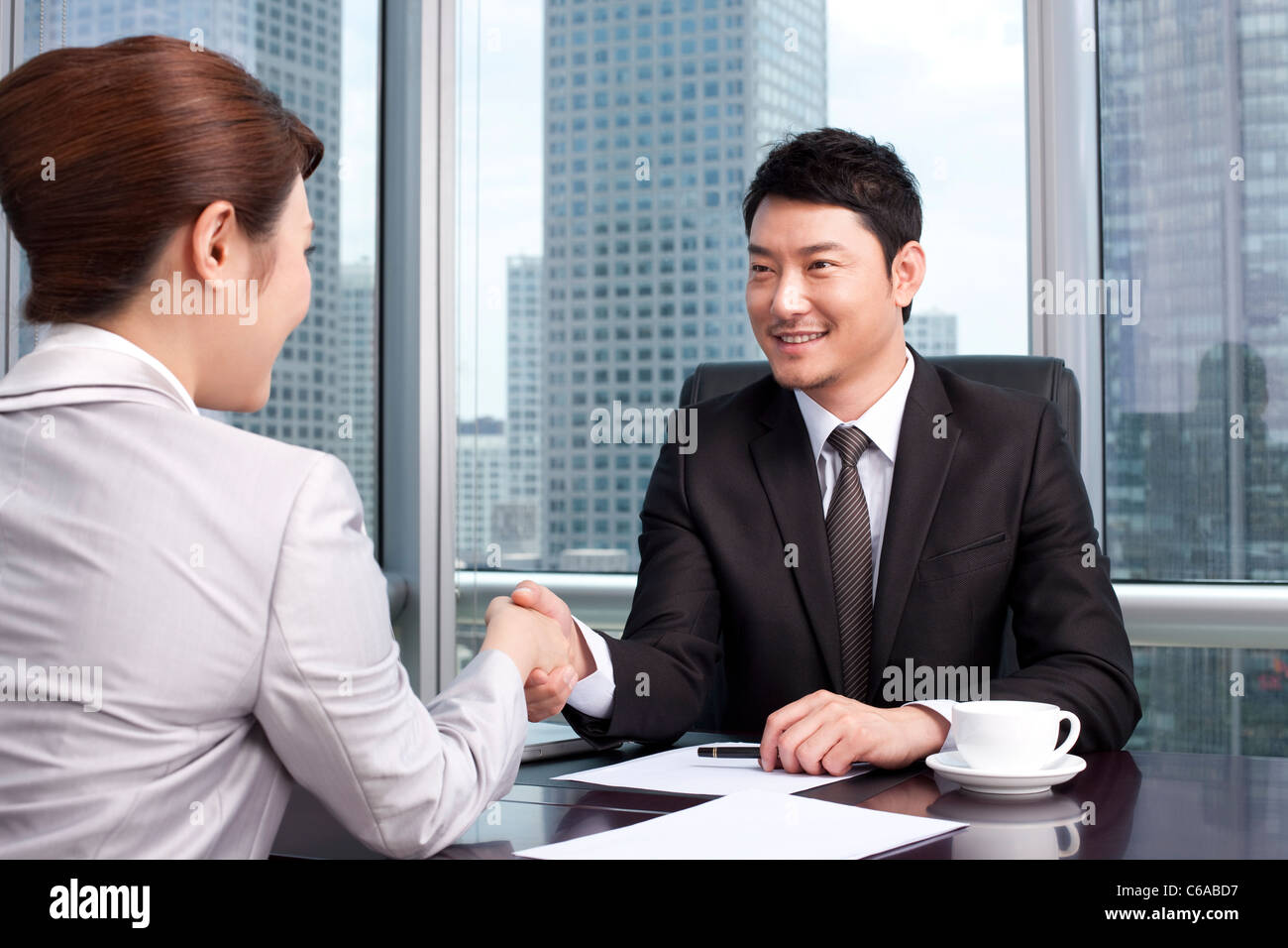 Working at the office Stock Photo - Alamy
