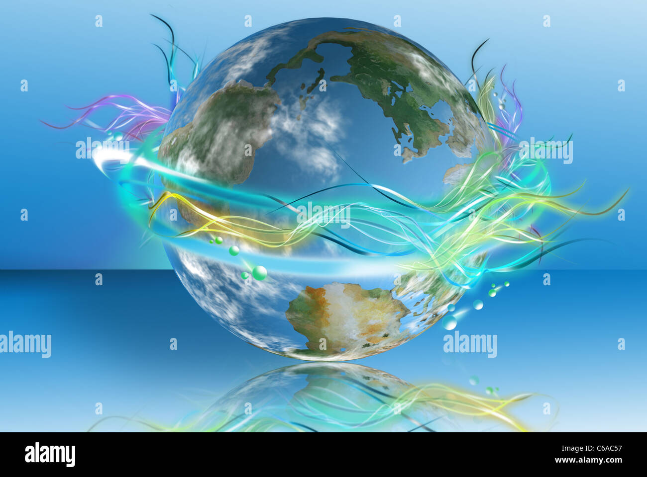 Bright world in phosphoric colors Stock Photo - Alamy