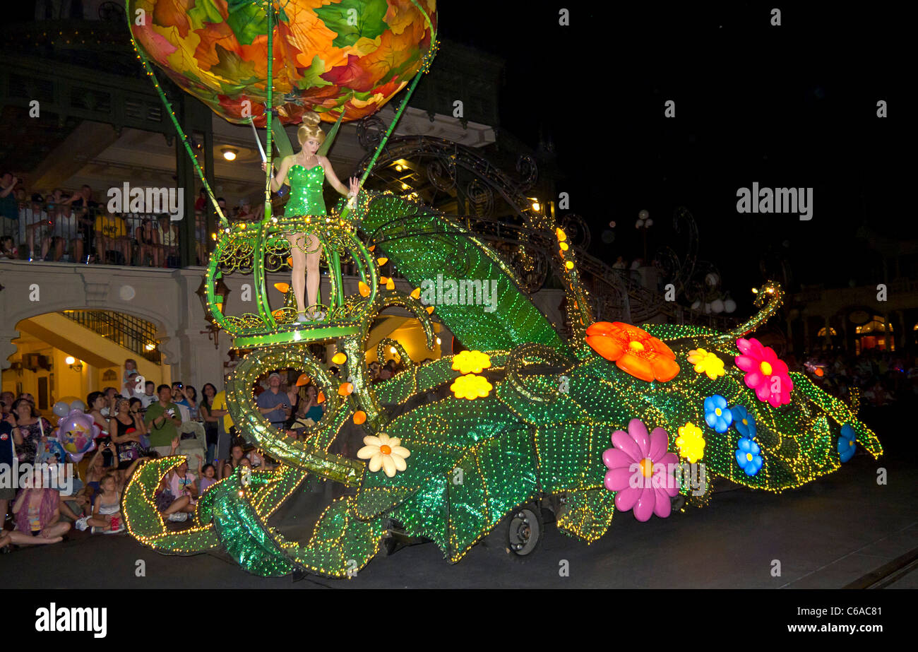 Floats in the Electrical Parade, Disney World, Florida, USA Stock Photo ...