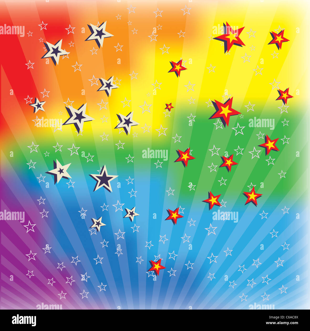 Abstract star color background illustration Stock Photo - Alamy