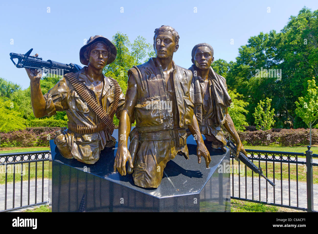 The Three Soldiers Detail, is a bronze replica of the Vietnam memorial ...