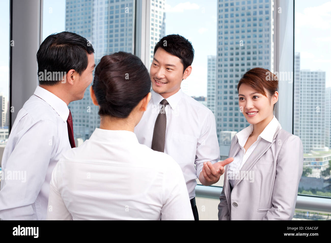 Portrait of businesspeople at the office Stock Photo - Alamy