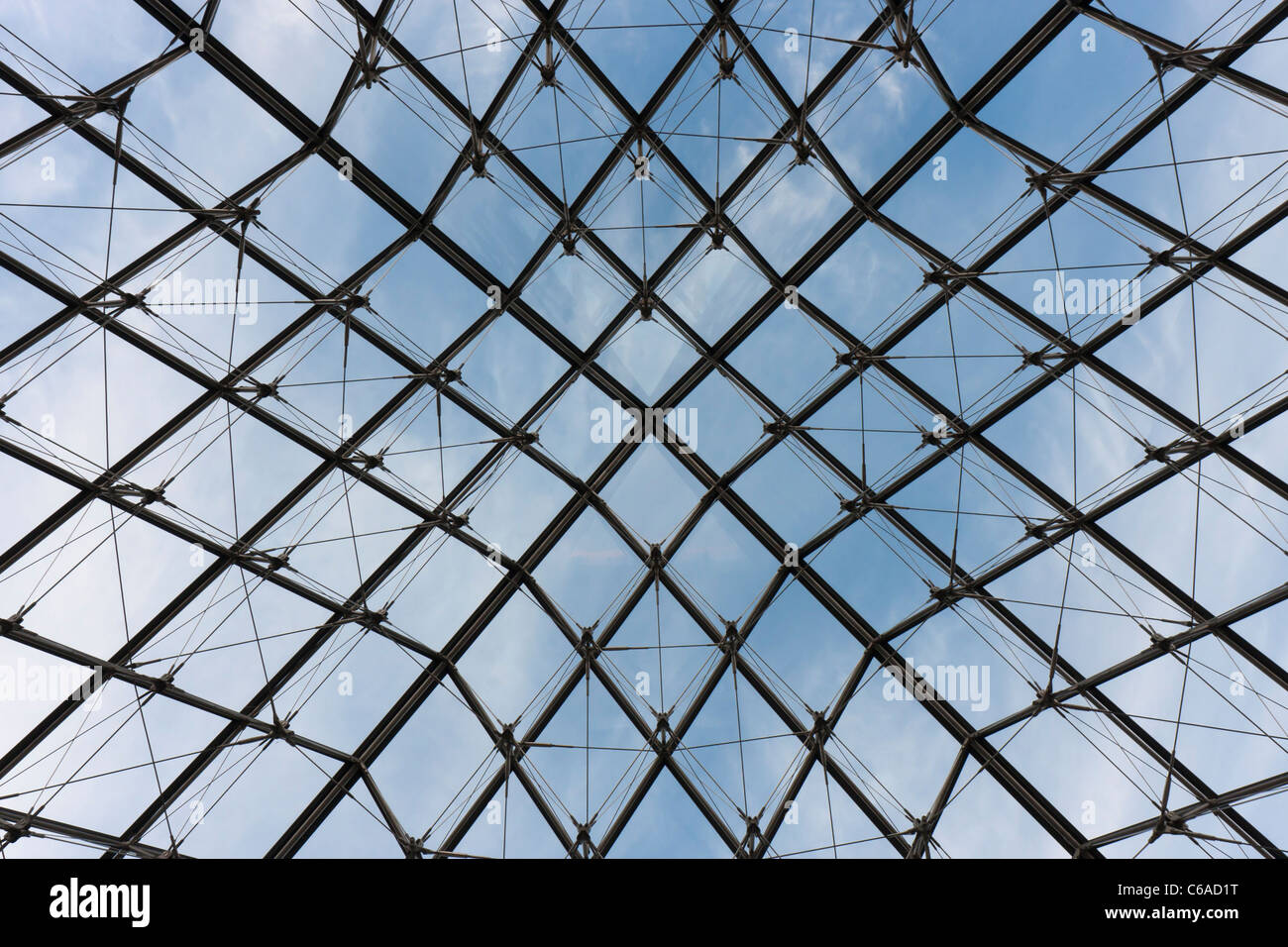 Glass pyramid roof ceiling hi-res stock photography and images - Alamy