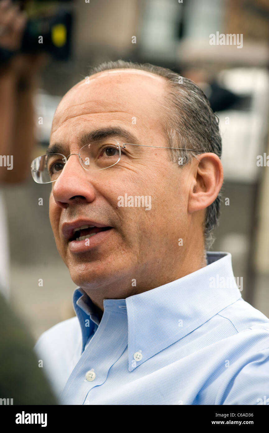 President Felipe Calderon of Mexico Stock Photo - Alamy