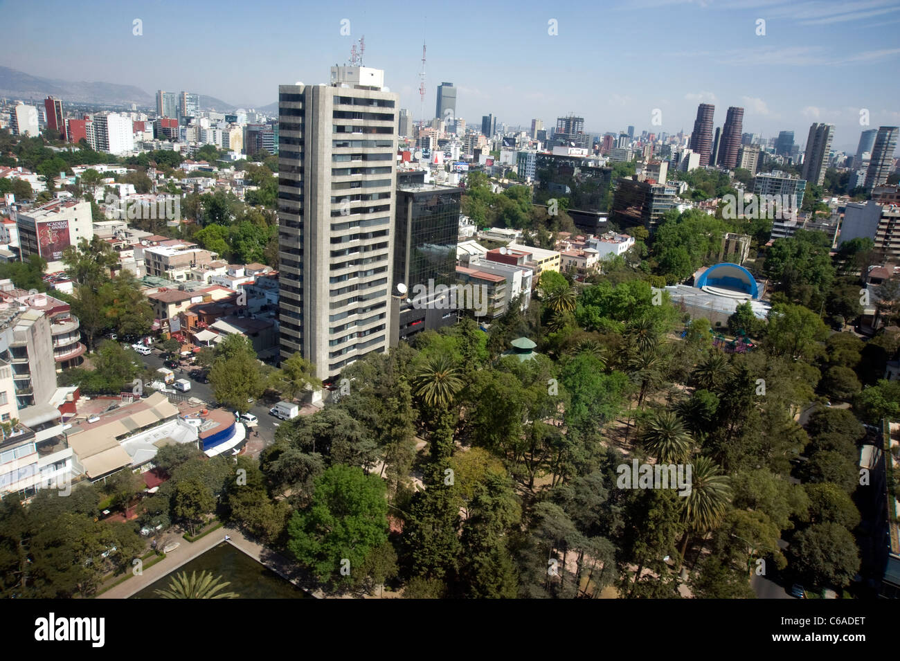 Aerial view of Mexico City Stock Photo - Alamy