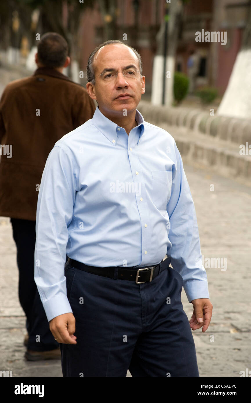 President Calderon in Morelia Stock Photo - Alamy