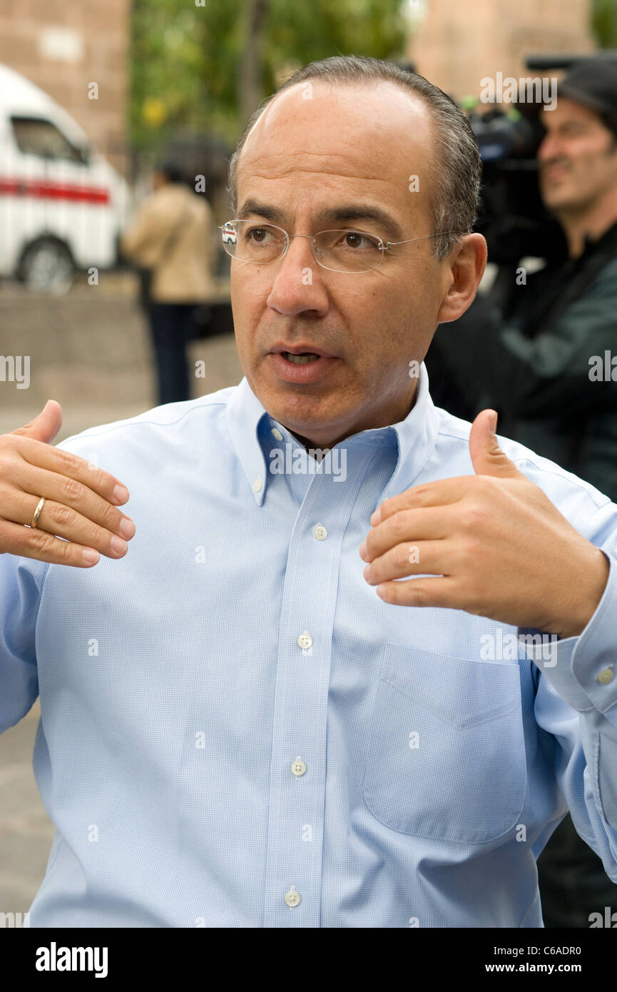 President Calderon of Mexico Stock Photo - Alamy