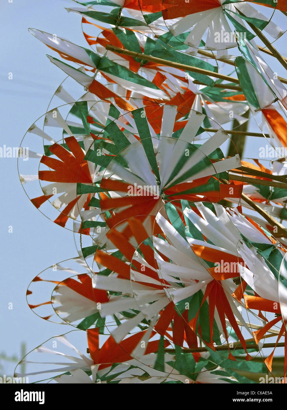 Indian flags selling on Independence Day Stock Photo - Alamy