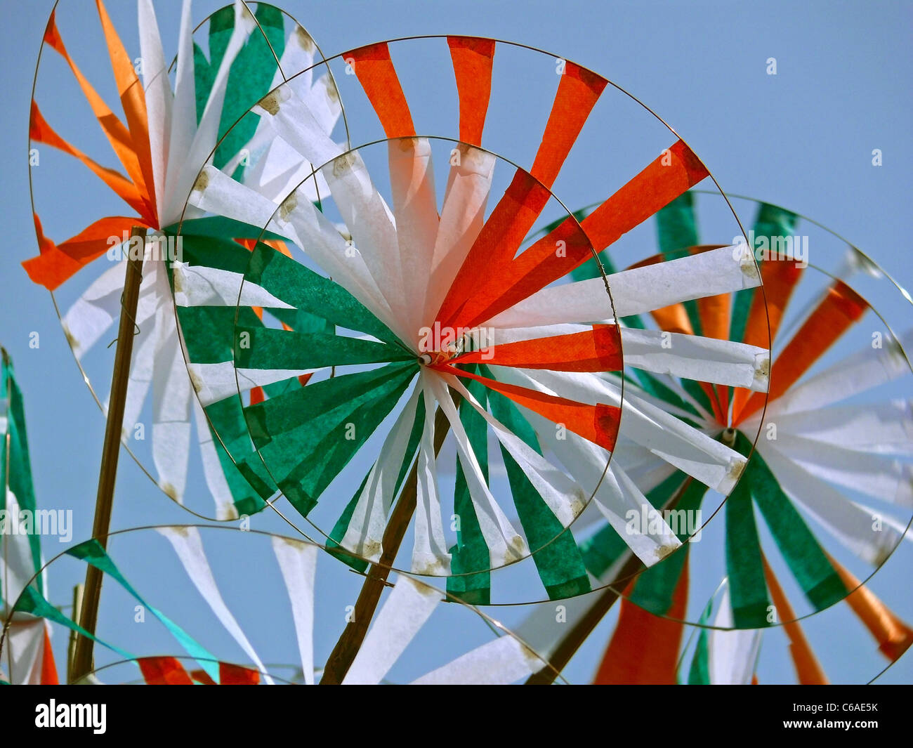 Indian flags selling on Independence Day Stock Photo - Alamy