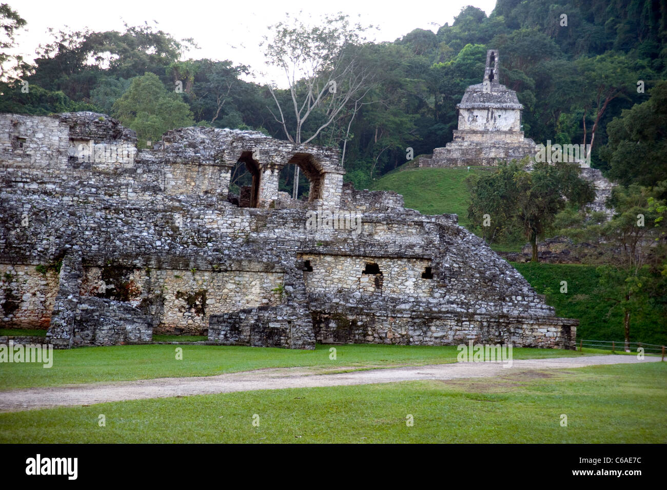 Mayan Ruins at Palenque, Mexico Stock Photo - Alamy