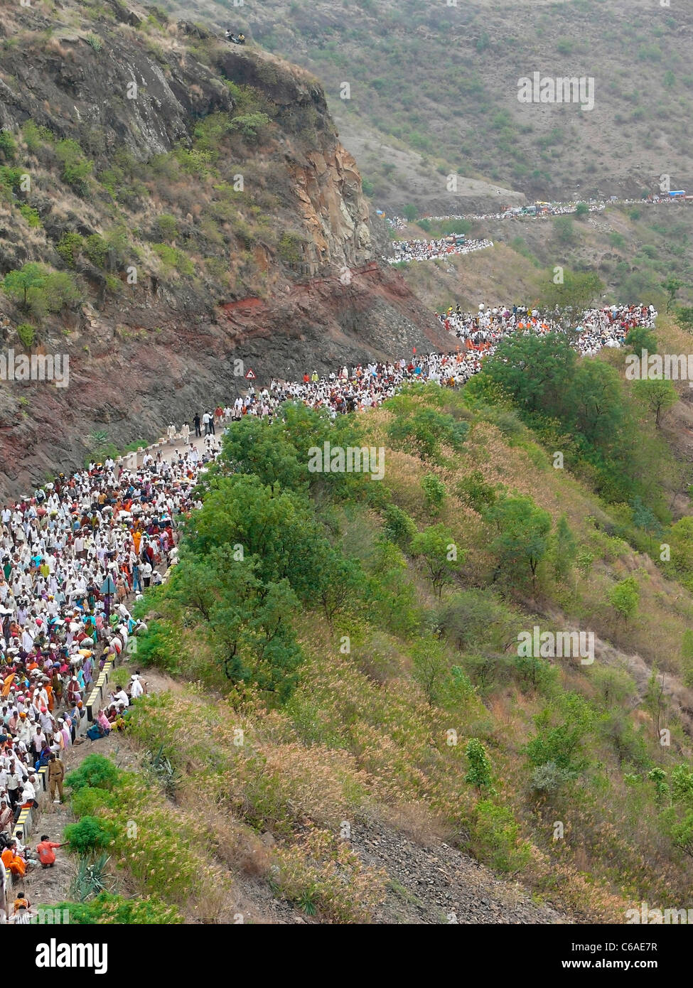 A group of wayfarers. Dive ghat, Maharashtra, India Stock Photo - Alamy