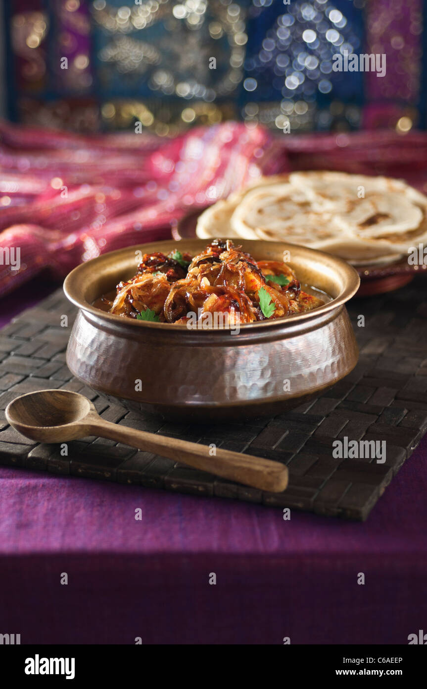 Chicken dopiaza curry Indian food Stock Photo - Alamy