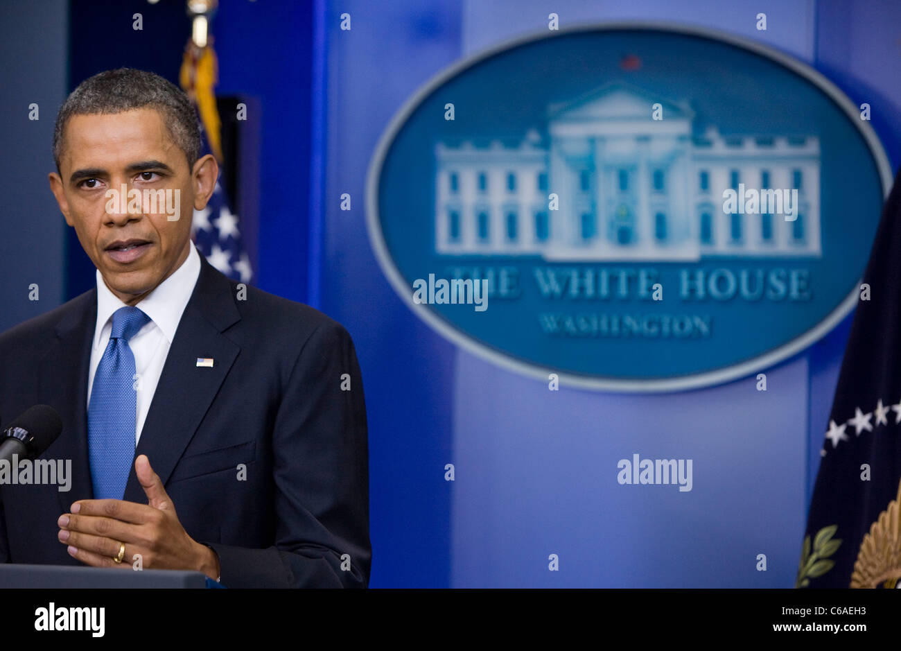 White house press briefing room hi-res stock photography and images - Alamy