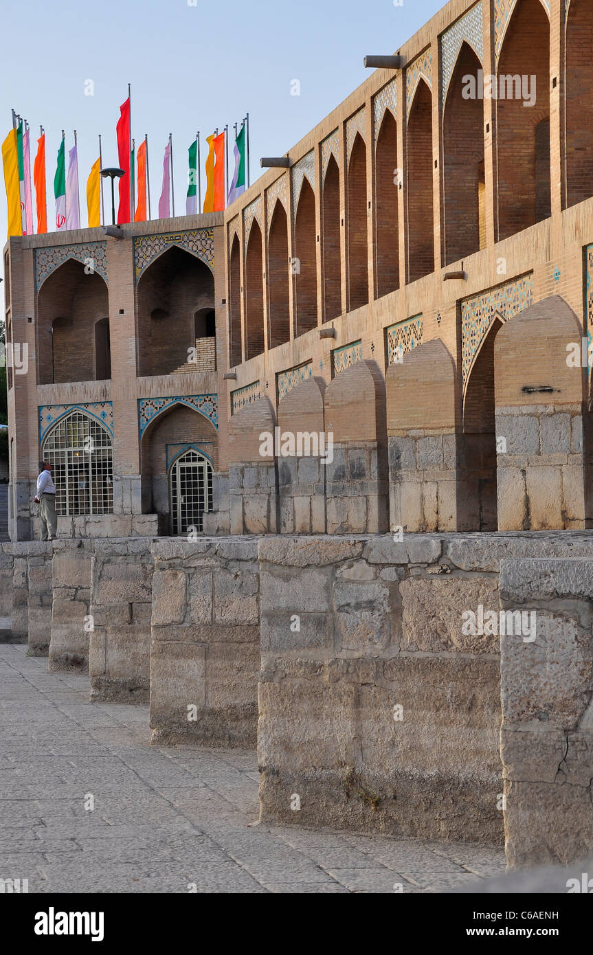 Side View of Khaju Bridge, Isfahan Iran Stock Photo - Alamy