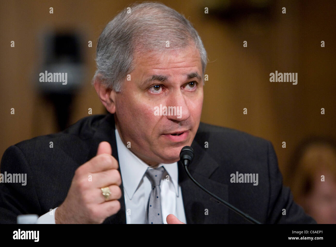 Martin Gruenberg during his Senate confirmation hearing to become ...