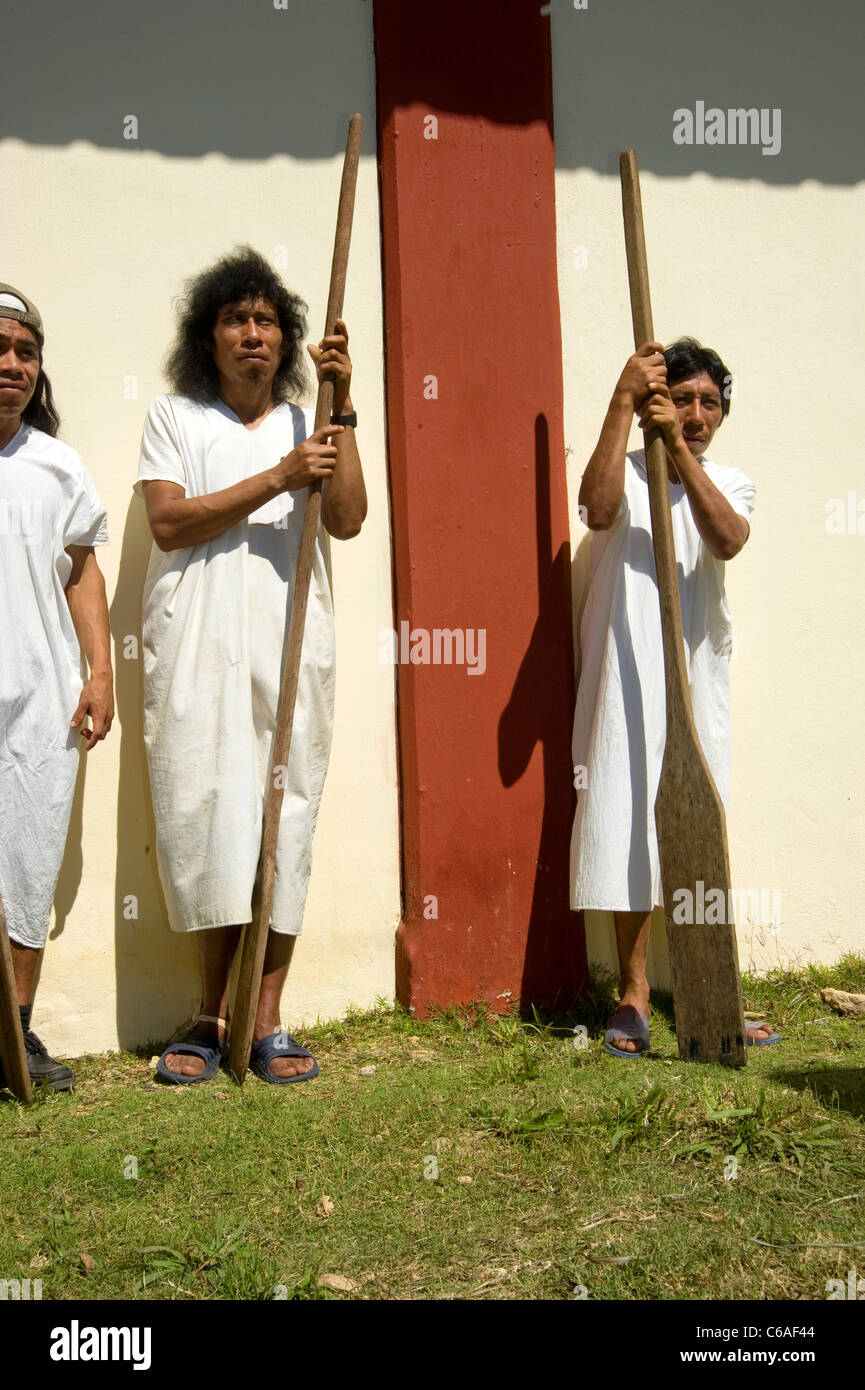Lacandon people in Metzabok, Mexico Stock Photo - Alamy