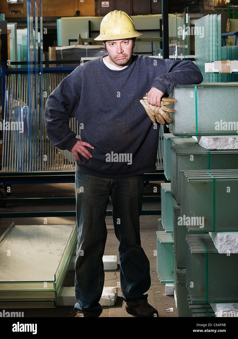 Male Factory Worker Stock Photo - Alamy