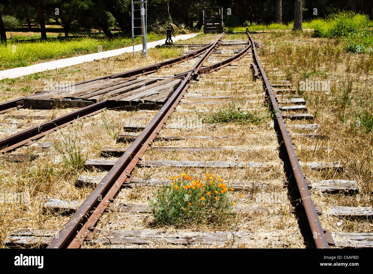 American railroad track hi-res stock photography and images - Alamy